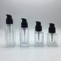 China Square Clear Liquid Foundation Bottle 30ml 50ml ODM OEM Logo for sale