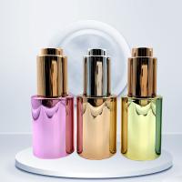 China Flat Shoulder Essential Oil Glass Eye Dropper Bottles Non Toxic for sale