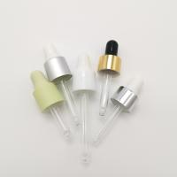 China Cosmetic Skincare Container Round Clear Glass Essential Oil Serum Dropper Bottles for sale
