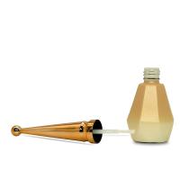 China Gradient Gold Spraying Frosted Glass Nail Polish Bottles 5ml 7ml for sale