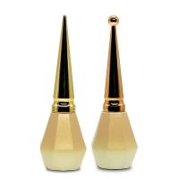 China Gradient Gold Spraying Frosted Glass Nail Polish Bottles 5ml 7ml for sale