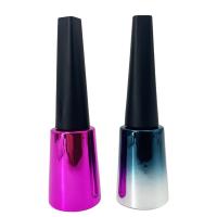 China Gradient Plating Empty Nail Varnish Bottles 12ml 15ml Fingernail Polish Containers for sale