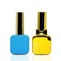 China Golden Plated Glass Nail Polish With Bow On Bottle Non Toxic for sale