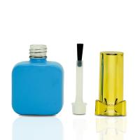 China Golden Plated Glass Nail Polish With Bow On Bottle Non Toxic for sale