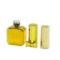 China Golden Plated Glass Nail Polish With Bow On Bottle Non Toxic for sale