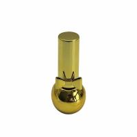 China 5ml 7ml Gold Glass Empty Fingernail Polish Bottles Silk Screen Printing for sale