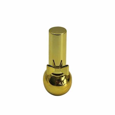 China 5ml 7ml Gold Glass Empty Fingernail Polish Bottles Silk Screen Printing for sale