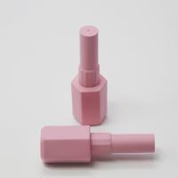 China Plastic Cap Matte Pink Nail Polish Bottles 12ml Empty Nail Polish Container for sale