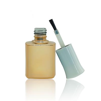 China Yellow Green Thick Glass Empty Nail Polish Bottles With Brush OEM ODM for sale