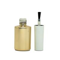 China Yellow Green Thick Glass Empty Nail Polish Bottles With Brush OEM ODM for sale