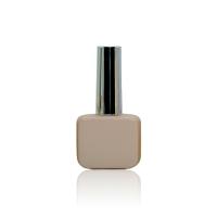 China Empty Square Glass Gel Nail Polish Bottle With Bow Cap And Brush for sale