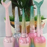 China Cosmetics Glass 15 Ml Empty UV Gel Nail Polish Bottle With Brush for sale