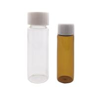 China Round Empty Screw Top Mini Glass Vials 15ml Refillable OEM ODM for sale