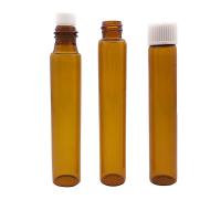 China Round Empty Screw Top Mini Glass Vials 15ml Refillable OEM ODM for sale