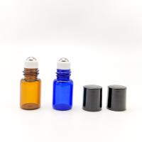 China 5ml 10ml Frosted Glass Roll On Bottles Refillable Empty Perfume Roller Bottles for sale