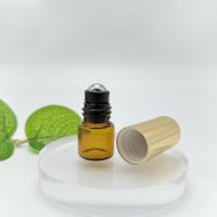 China Refillable Clear 5ml 10ml Amber Glass Vials With Roller Ball for sale