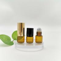 China Refillable Clear 5ml 10ml Amber Glass Vials With Roller Ball for sale