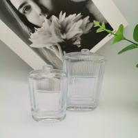 China Hanya 1oz 2oz Square Perfume Bottles With Aluminum Atomizer OEM ODM for sale