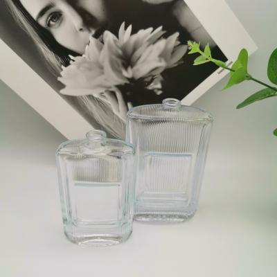 China Hanya 1oz 2oz Square Perfume Bottles With Aluminum Atomizer OEM ODM for sale
