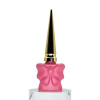 China Cosmetics Glass Matte Gel Polish Bottle with Pretty Plastic Screw Cap Round for sale