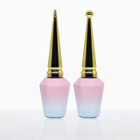 China 10ml 15ml Metallic Caps Fingernail Polish Bottles Containers for sale