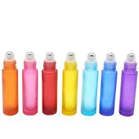 China Clear Perfume Frosted Essential Oil Roller Bottles 3ml 5ml 6ml Leak Proof for sale