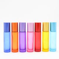 China Small Reusable Colored Essential Oil Roller Bottles With Stainless Steel Ball for sale