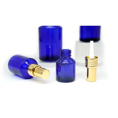 China Hanya Tranparent Lotion Face Cream Glass Jar Foundation Pump Dispenser for sale