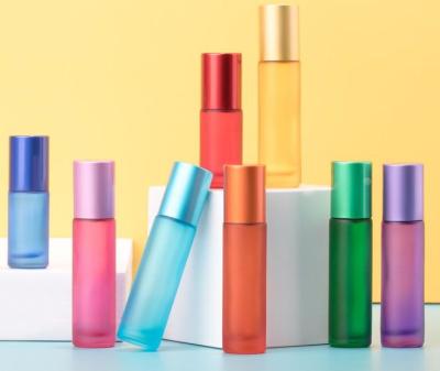 China Leak Proof Frosted Essential Oil Roller Bottles OEM ODM Screen Printing for sale