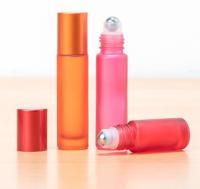 China Leak Proof Frosted Essential Oil Roller Bottles OEM ODM Screen Printing for sale