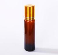 China Red Blue Green Colored Glass Roller Ball Bottles 10ml 15ml Plastic Cap for sale