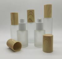 China Refillable Skin Care 30ml Airless Pump Bottle Frosted Foundation Glass Bottle for sale