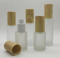China Refillable Skin Care 30ml Airless Pump Bottle Frosted Foundation Glass Bottle for sale