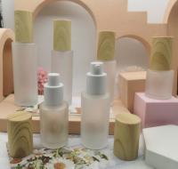 China Refillable Skin Care 30ml Airless Pump Bottle Frosted Foundation Glass Bottle for sale
