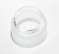 China Glass lotion bottles with bamboo design matte glass 30g 50g 100g for sale