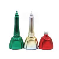 China Colorful Round 10ml 15ml Empty Fingernail Polish Bottles Metal Caps for sale