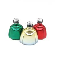China Colorful Round 10ml 15ml Empty Fingernail Polish Bottles Metal Caps for sale