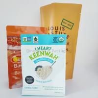 China Laminated Stand Up Bag Gravure Print Glossy Food Grade Standing Packing Pouch for sale