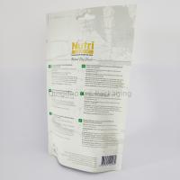 China Pet Food Stand Up Pouch Bags With Window Recyclable Ziplock Wholesale With BRC for sale