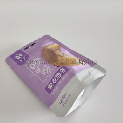 China Custom Mylar Ziplock Stand Up Bag Food Packaging Plastic Zipper For Nuts Snack for sale
