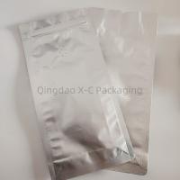 China 8 Side Seal Plastic Packaging Bag Clear Frosted Zipper Flat Bottom Self Standing Pouch for sale