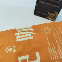 China Custom Printed 8 Side Seal Bag With Valve And Zipper Coffee Packaging Pouch for sale