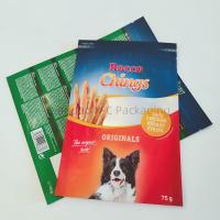 China Laminated 3 Side Seal Food Grade Packaging Pouch Flat Pet Food Bags Customizable for sale