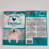 China Custom Made Zip Lock Pet Food Packaging Bags Diamond Patterned With Heat Seal for sale