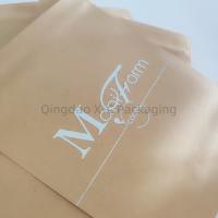 China Open Top Plain Design Kraft Paper Bag , Custom Printed Brown Paper Shopping Bags for sale