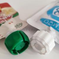 China Custom Corner Spout Stand Up Bag Heat Seal Pouch For Liquid Puree Packaging for sale