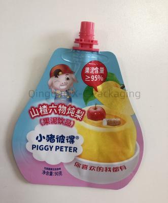 China Spout Stand Up Bag with Excellent Moisture And Oxygen Barrier and Up To 11 Colors for Liquid and Puree Packaging for sale