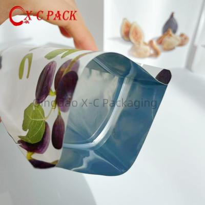China Glossy Stand Up Zipper Pouch For Freeze Dried Fruit Packaging Bag Print Food PE Heat Seal Digital Printing Cake Bag for sale