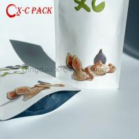 China Stand Up Zipper Brown Kraft Paper Resealable Ziplock Heat Sealable Food Storage Doypack Packaging Pouches Bag for sale