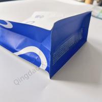 China Custom Eight Side Sealing Flat Bottom Coffee Bean Packaging Bags 250g Sizes Valve Zipper Aluminum Foil Coffee Packaging for sale